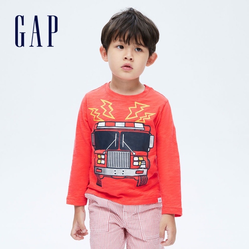全新 GAP 男童 帥氣 美式 消防車 純棉 短袖上衣(2T,90CM) | 蝦皮購物