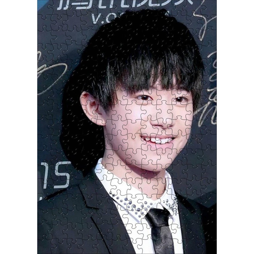 《獨家預購》DIY TFBOYS易烊千璽拼圖 120片A4拼圖 可來圖訂做 送相框 pingtu | 蝦皮購物