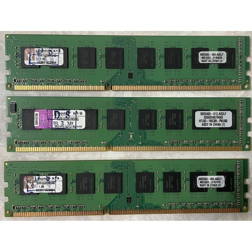 桌上記憶體 金士頓 DDR3 KVR1333D3N9/4G | 蝦皮購物