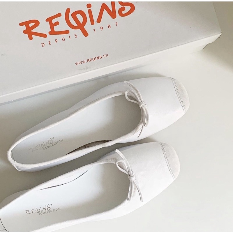 代購**法國Reqins BALLERINES芭蕾舞鞋娃娃鞋-拼麂皮款 | 蝦皮購物