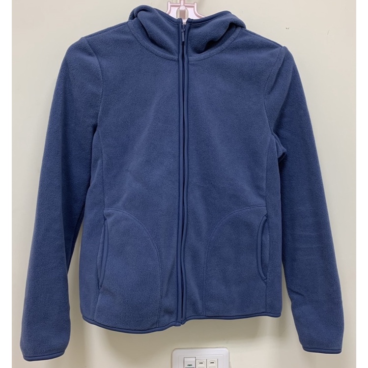 二手 lativ Fleece連帽外套/藍色（女）S | 蝦皮購物