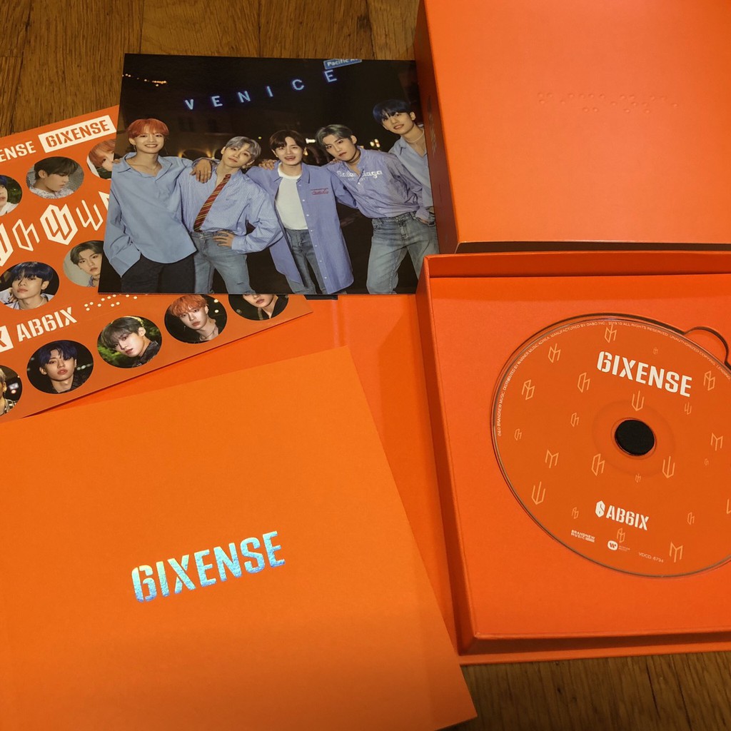 (現貨)AB6IX首張正規專輯6IXENSE 全新未拆專(橘版)/空專(紅/橘版) | 蝦皮購物