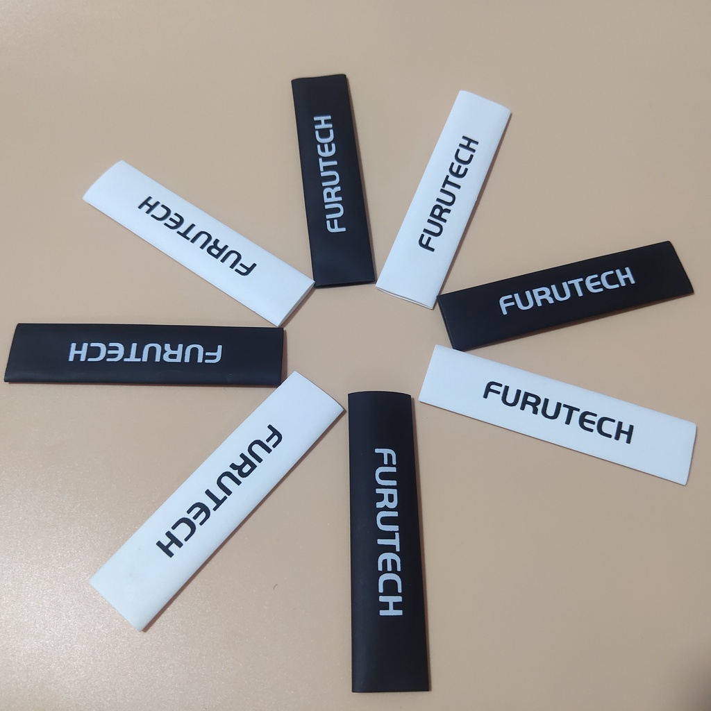 免運20件FURUTECH訂製logo古河加厚優質熱縮管黑白DIY音頻線專用絕緣套管8-14mm | 蝦皮購物