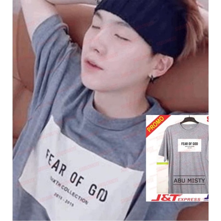 T-shirts SUGA( fear of god ) | 蝦皮購物