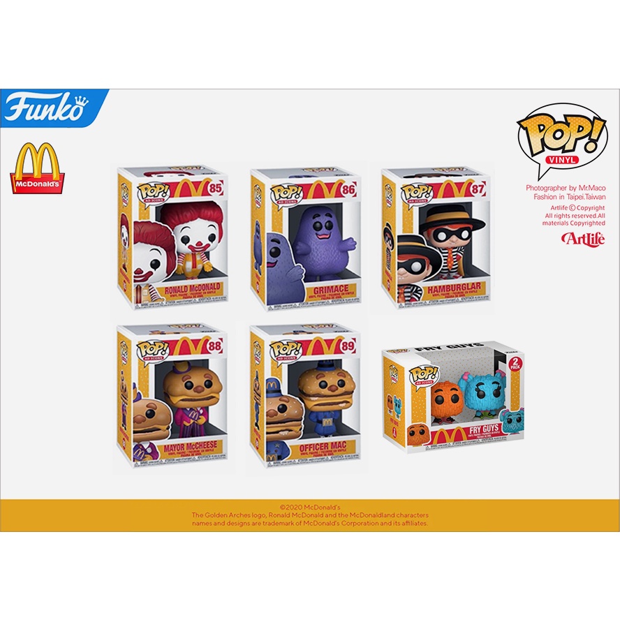 Artlife ㊁ FUNKO POP AD ICONS! MCDONALDS Happy Meal 麥當勞 全6種 | 蝦皮購物