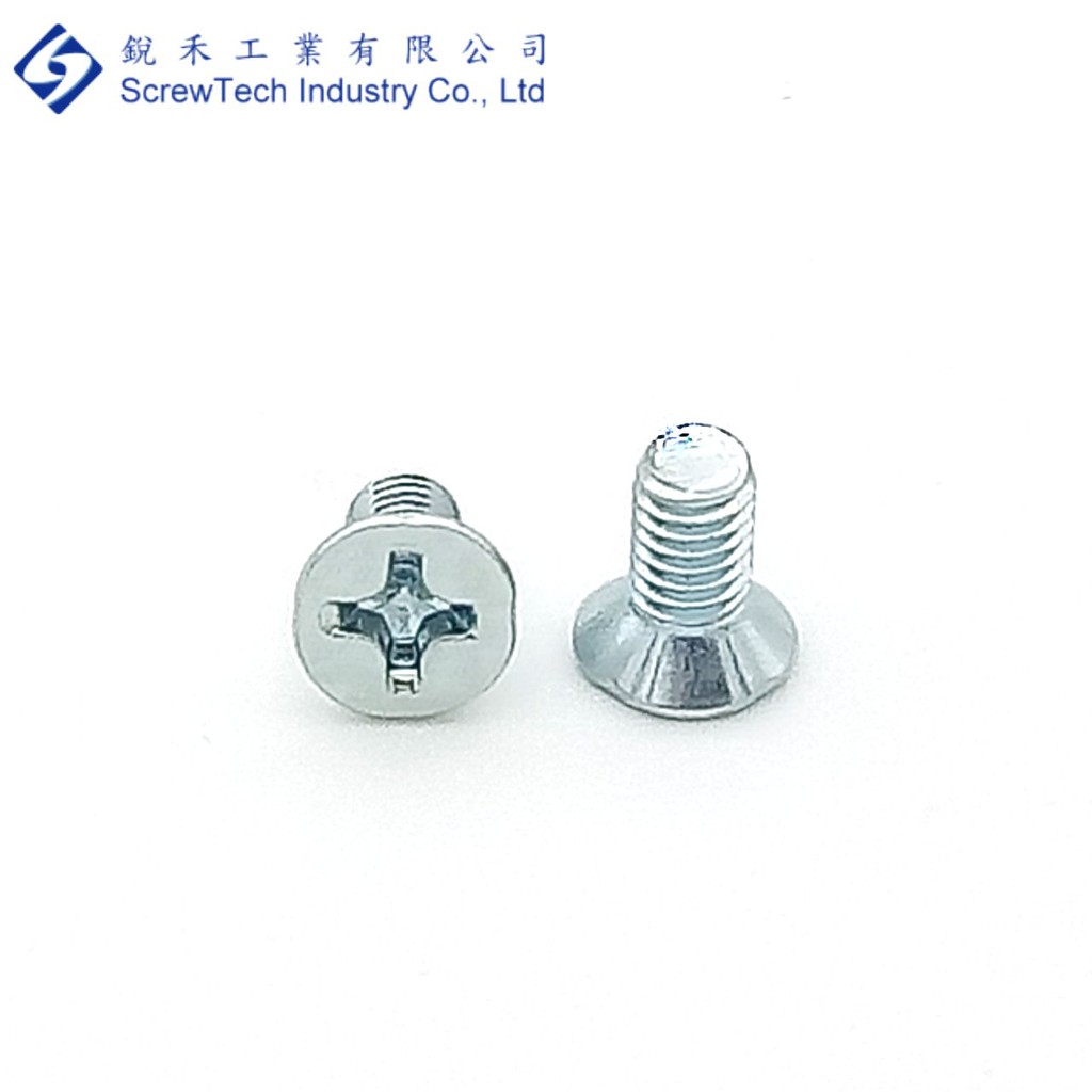 【銳禾】工廠直營 M3x6 鍍鋅 100入裝 沉頭/皿頭 十字槽 機械牙 特殊螺絲 FAM0300600H-1 | 蝦皮購物
