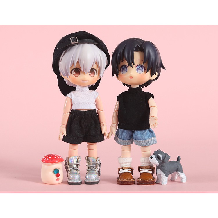 【現】長短款 無袖T恤 三色可選 OB11 黏土娃 黏土人GSC 娃衣 打底衣 內搭 素面 素色 | 蝦皮購物