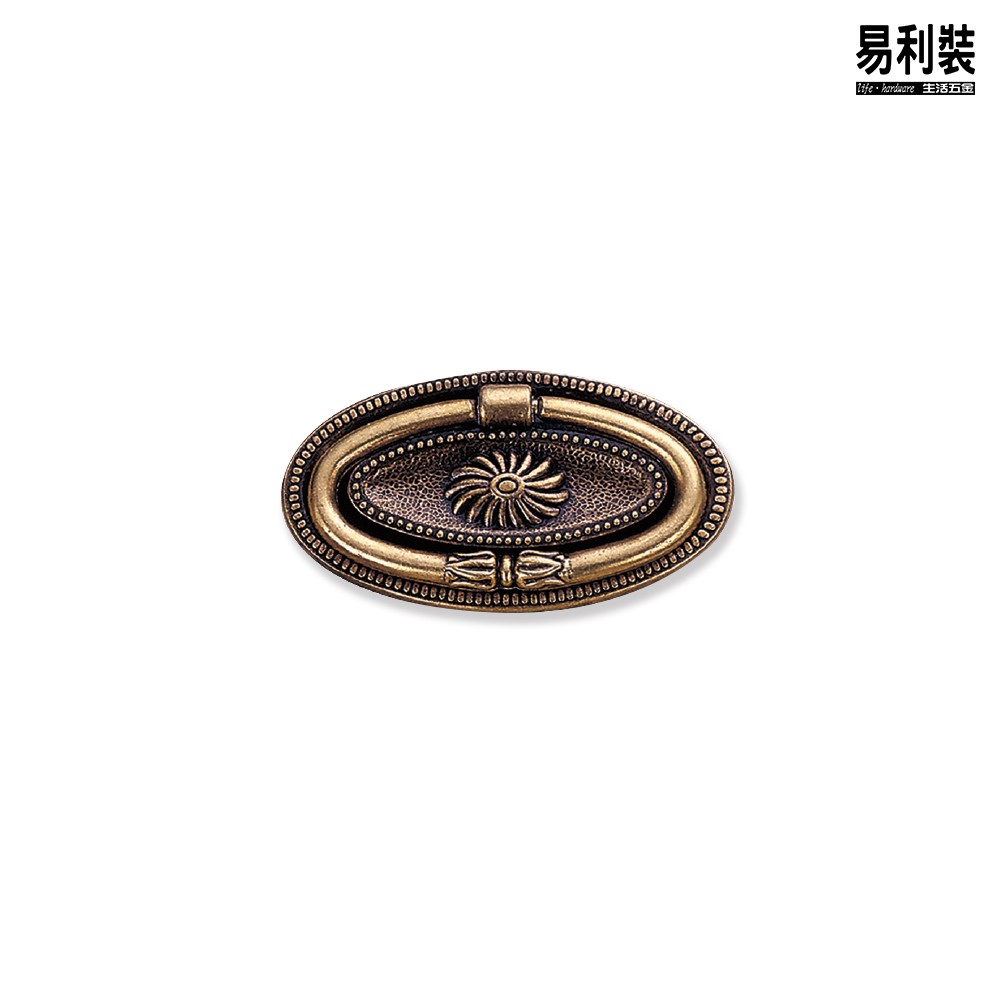 把手 ZC40 (單支) 古銅 花紋 拉環 古典 把手 復古 鋅合金 櫥櫃 抽屜 | 蝦皮購物