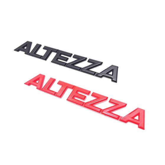 圓夢工廠 Lexus 改裝 ALTEZZA Altezza 車標 字標 標誌 消光黑 特製紅 長17.8 * 2.4公分 | 蝦皮購物