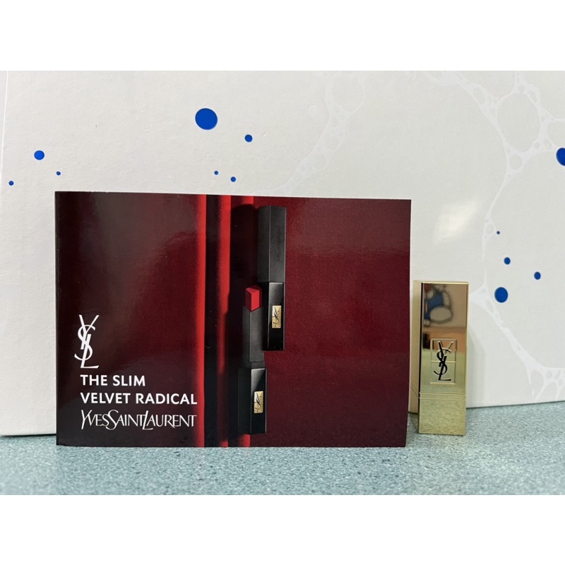 YSL小黑條 奢華緞面絨霧唇膏 21 28 302 308附唇刷 試色卡 | 蝦皮購物
