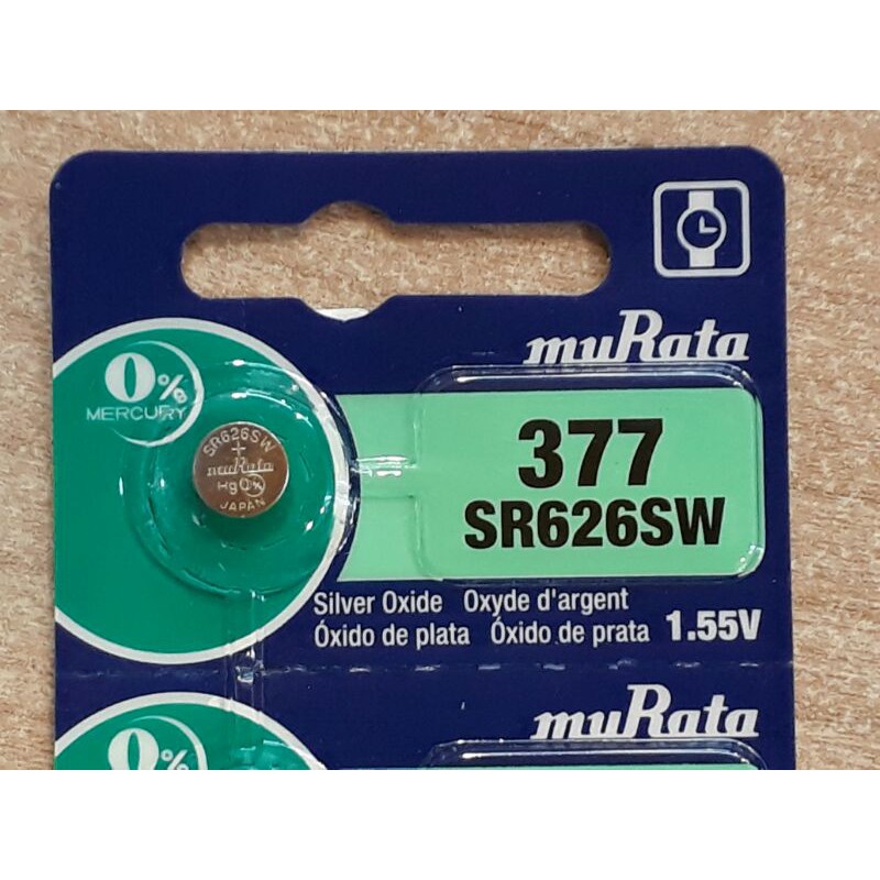 台灣村田 377 / SR626SW 鈕扣型電池 水銀電池 日本製 | 蝦皮購物