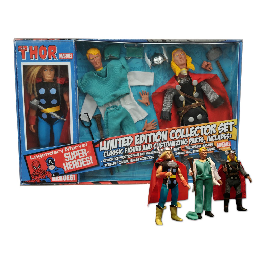 {克拉克玩具} Diamond select Thor 8吋 經典 Marvel 復古 雷神 索爾 換裝組 | 蝦皮購物