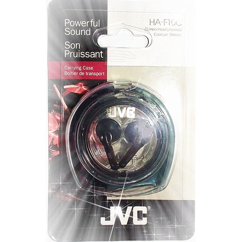 JVC HA-F10C-KN立體聲耳塞式耳機 黑色 附收納盒 有線耳機耳道式(原價199元) | 蝦皮購物