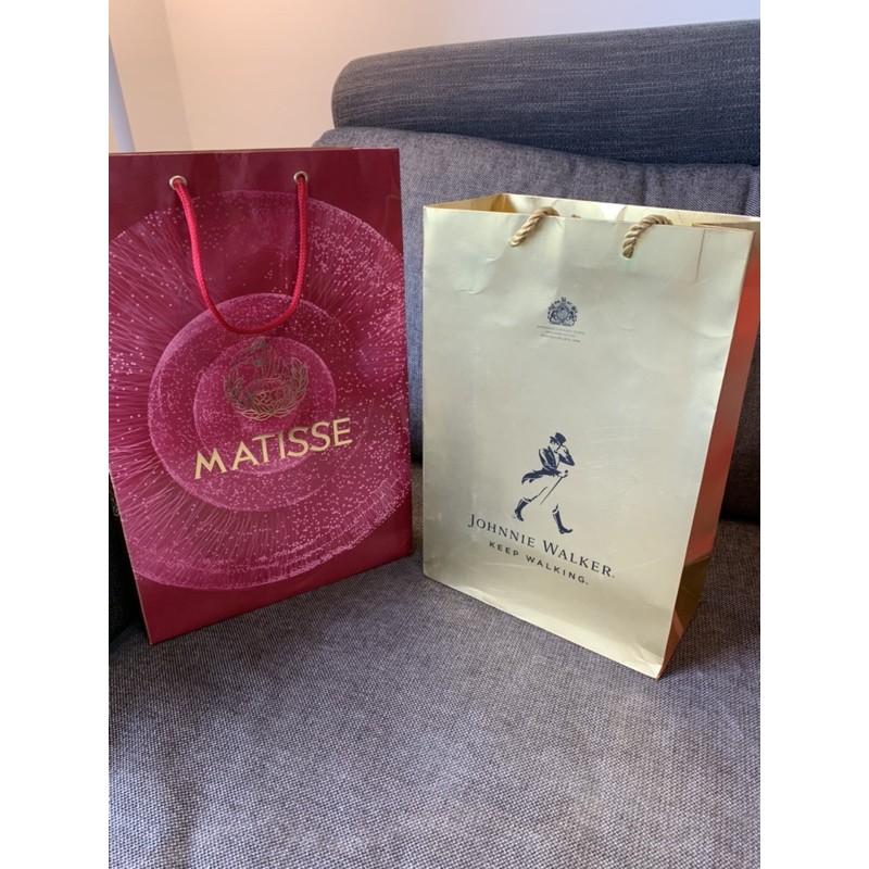 Matisse 紙袋 專櫃紙袋 酒袋 johnnie walker the singleton | 蝦皮購物