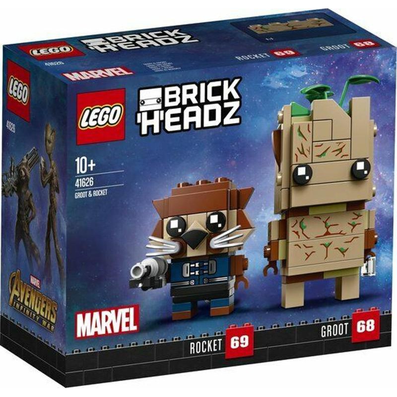 全新樂高 LEGO Brickheadz 41626 Groot & Rocket 現貨 | 蝦皮購物