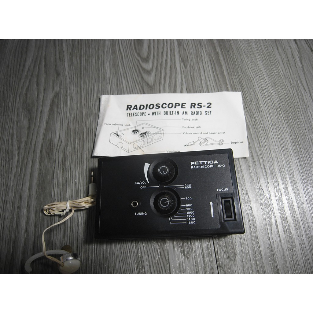 二手- PETTICA RADIOSCOPE RS-2 雙眼望遠鏡+電台收音機 /雙筒 望遠鏡 | 蝦皮購物