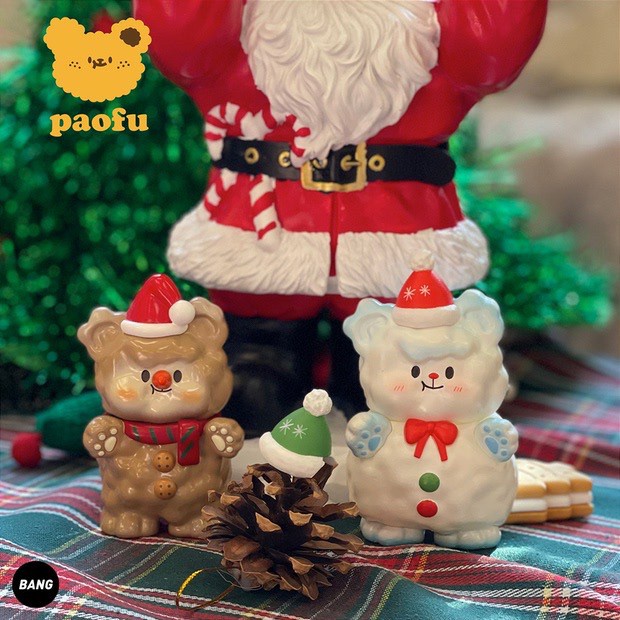 【預購】 西瓜班小泡芙 聖誕雪人小泡芙 paofu 聖誕限定 薑餅泡芙 | 蝦皮購物