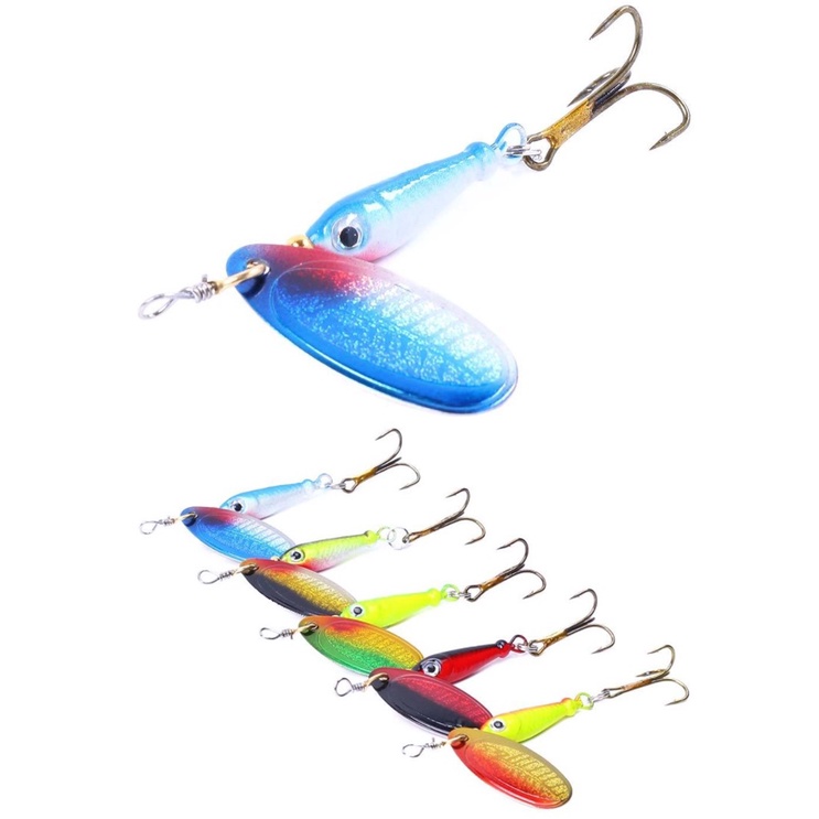 諺之屋-B45★小鉛魚 複合式 旋轉亮片 5.5CM-9G 金屬亮片 路亞 假餌 米諾 vib 鐵板 | 蝦皮購物