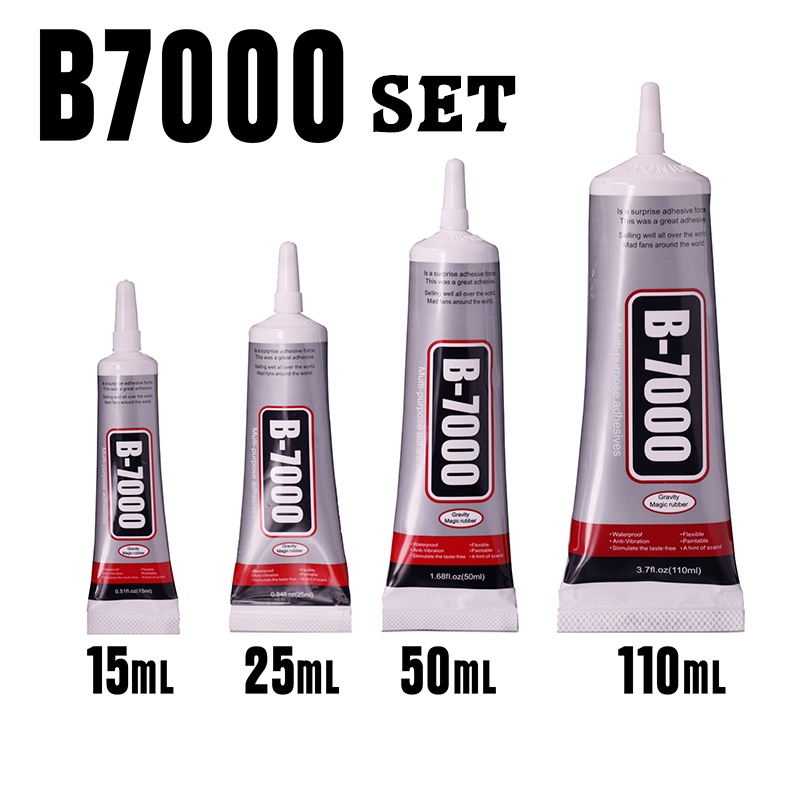 15ml 25ml 50ml 110ml B7000 液體膠透明接觸電話修復膠多功能 Diy 膠, 帶精密塗抹器尖端 | 蝦皮購物