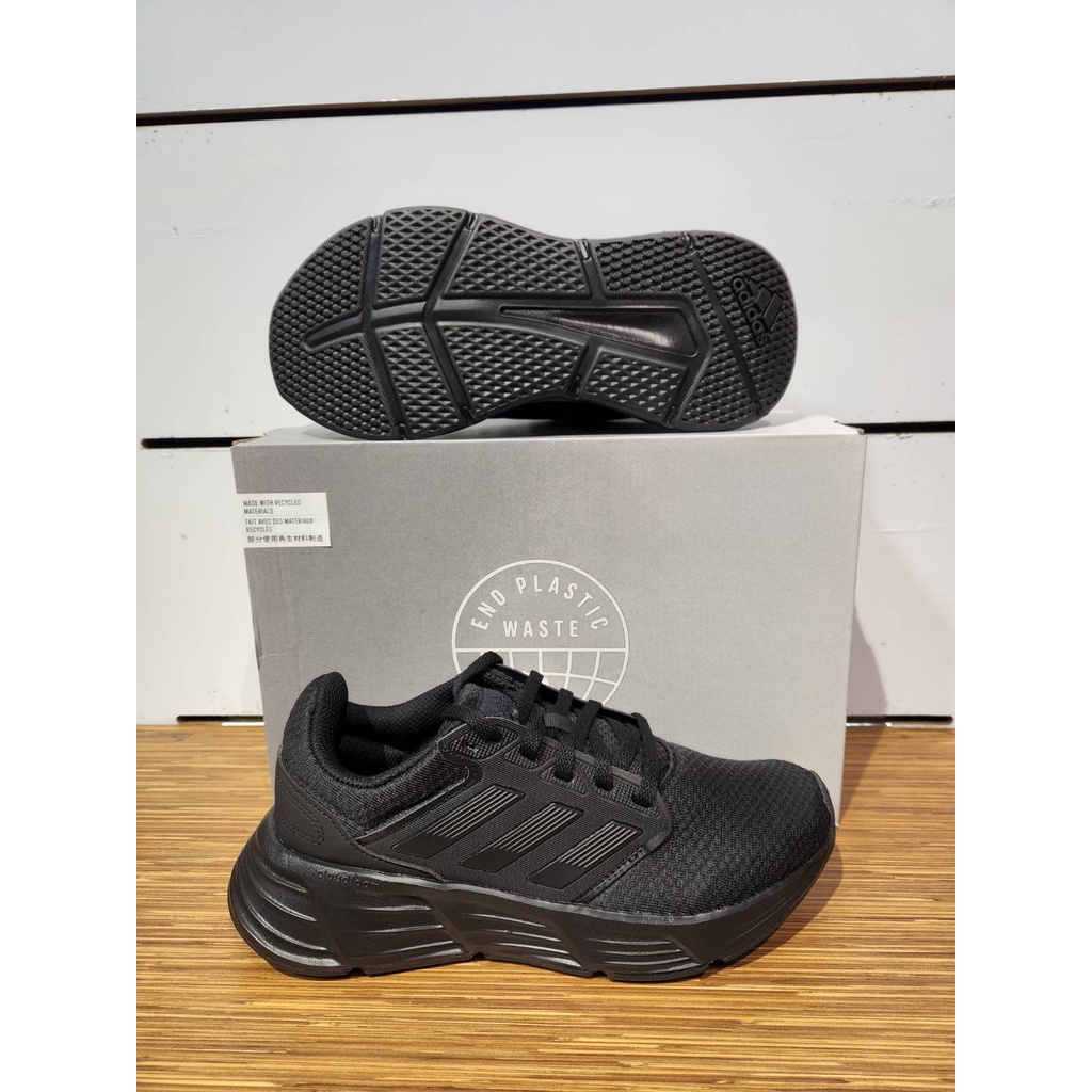 【清大億鴻】ADIDAS GALAXY 6 女款輕量 透氣 全黑色慢跑鞋GW4131 | 蝦皮購物