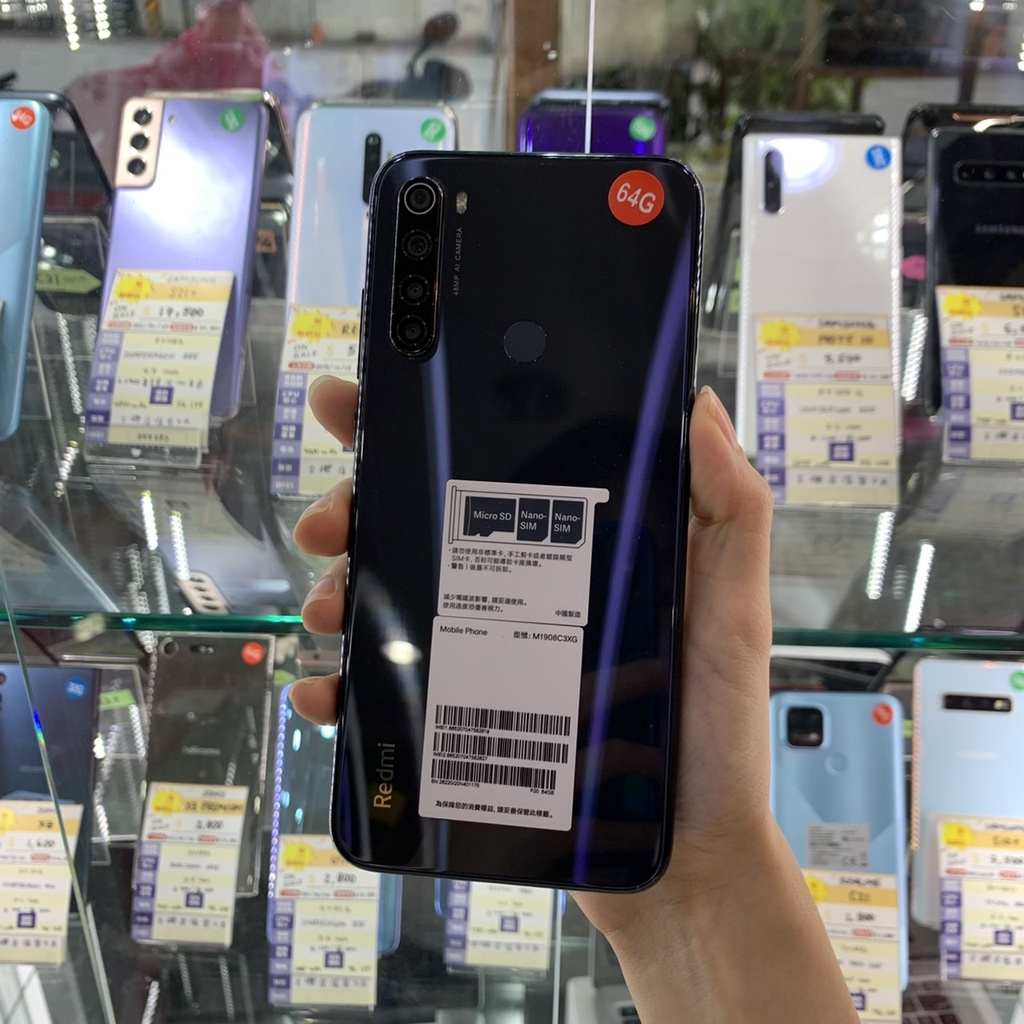 台機店】紅米Note 8T 4G 64G 6.3吋 灰 二手機 台中 實體店 | 蝦皮購物