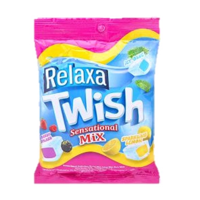 RELAXA TWISH PERMEN KUNYAH ANEKA RASA 印尼薄荷軟糖綜合風味 | 蝦皮購物