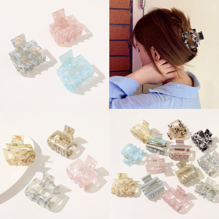 Y023韓式中號簡約幾何時尚發爪夾女配飾 | 蝦皮購物