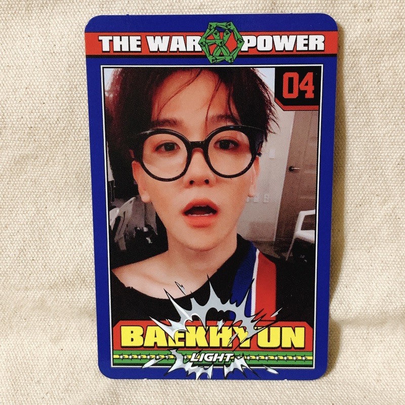 《EXO》 4輯（The WAR of POWER）專輯小卡 - 伯賢 | 蝦皮購物