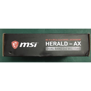 全新 微星 MSI HERALD-AX INTEL AX200NGW WI-FI 6 藍芽 5 PCI-E 無線網路卡 | 蝦皮購物