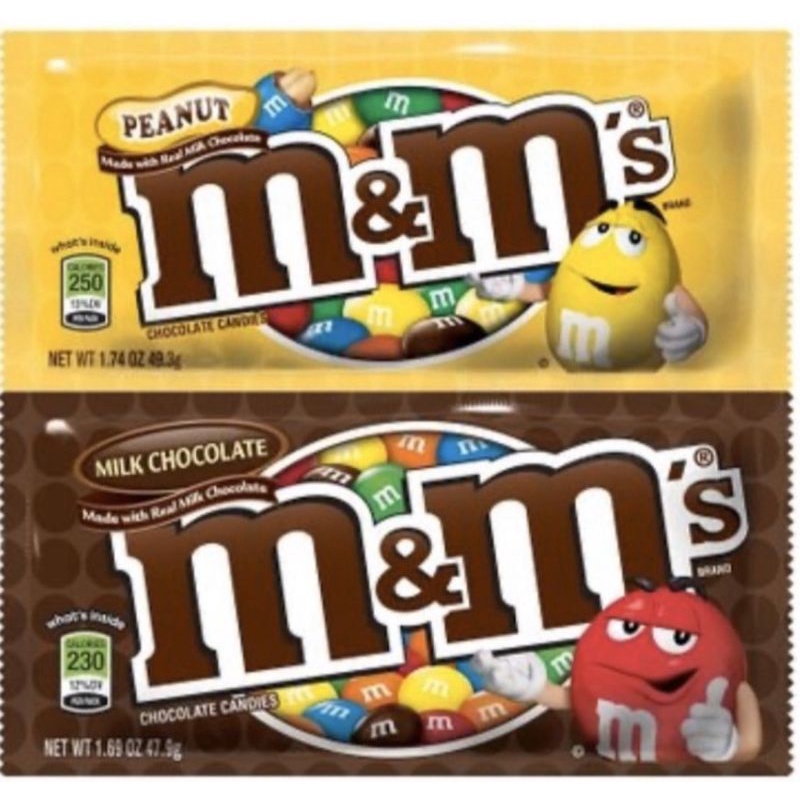 【激省二館】m&m 巧克力 經典牛奶 37g 酥脆花生37g M&M罐裝迷你巧克力管30.6g | 蝦皮購物
