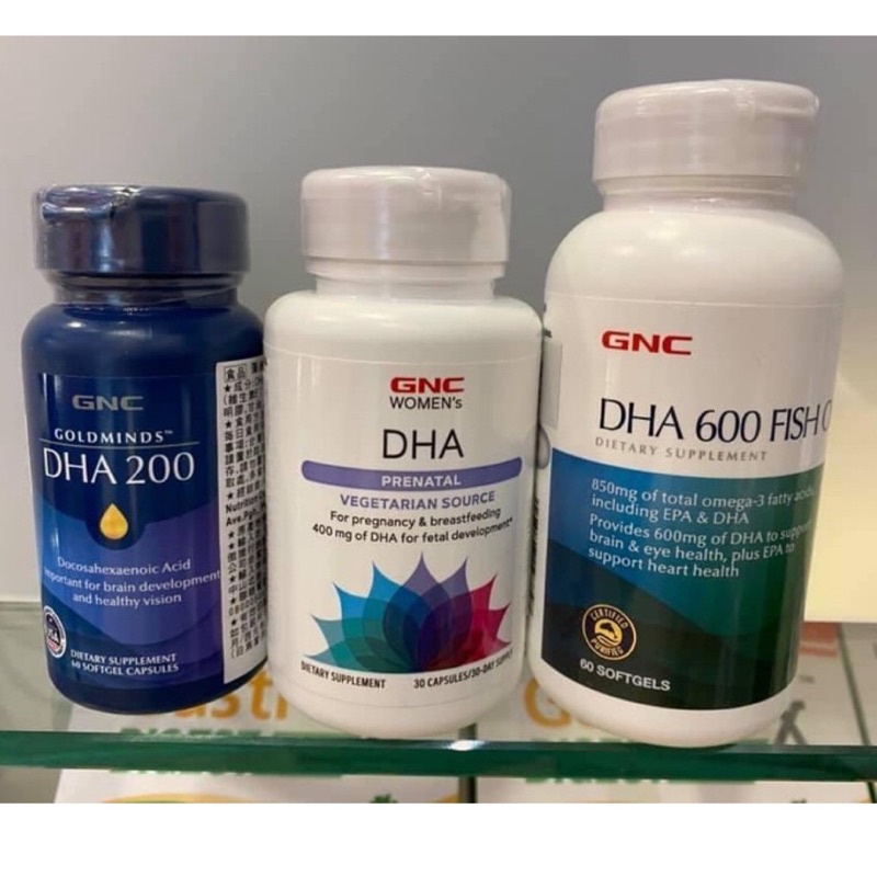 【On代購】GNC DHA 魚油600 DHA 1000 mini fish oil 魚油 藻油 不含epa | 蝦皮購物
