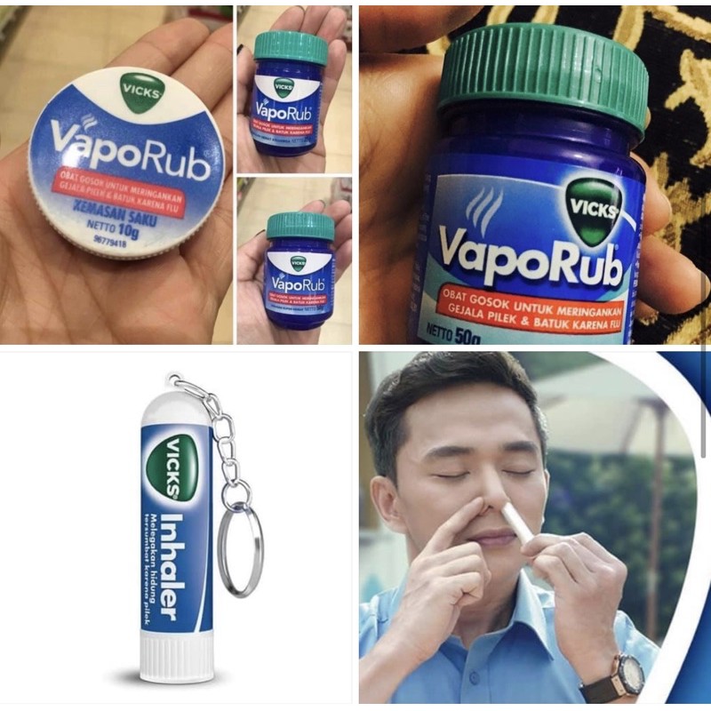 {Toko indo} Vicks vapoRub 50g 10g Inhaler 0.5ml | 蝦皮購物