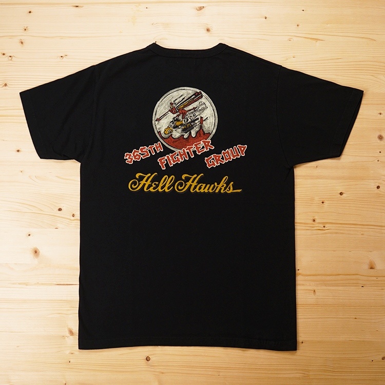 [BTO] BUZZ RICKSONS 365TH FIGHTER GROUP HELL HAWKS 隊徽軍事風格短T | 蝦皮購物