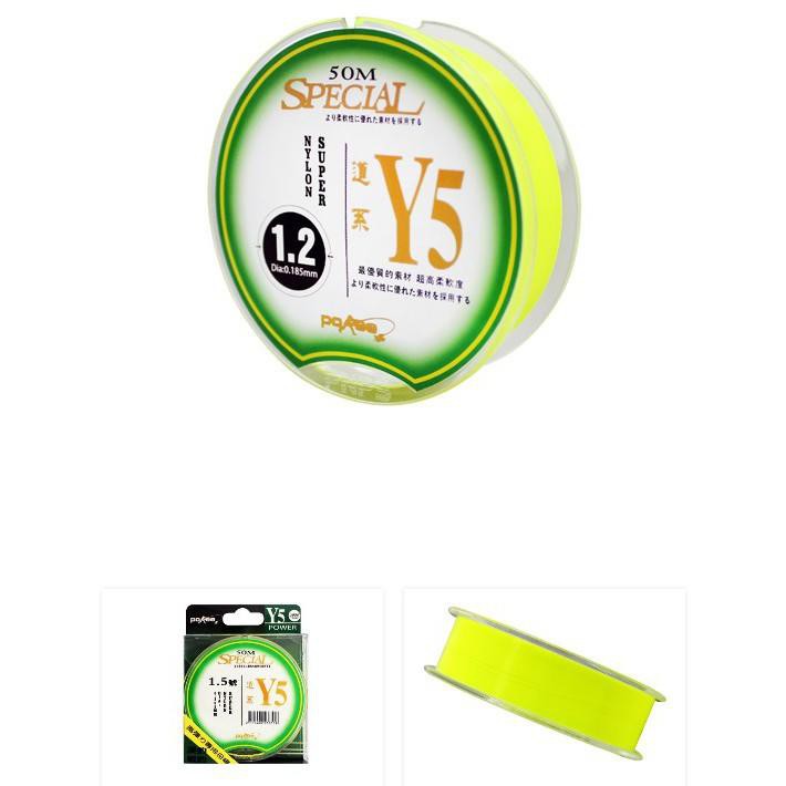 [SALE配合蝦皮免運]猛哥釣具太平洋POKEE Y5道系50M 螢光黃 0.8~1.5號 釣蝦母線釣魚母線尼龍線高彈力 | 蝦皮購物