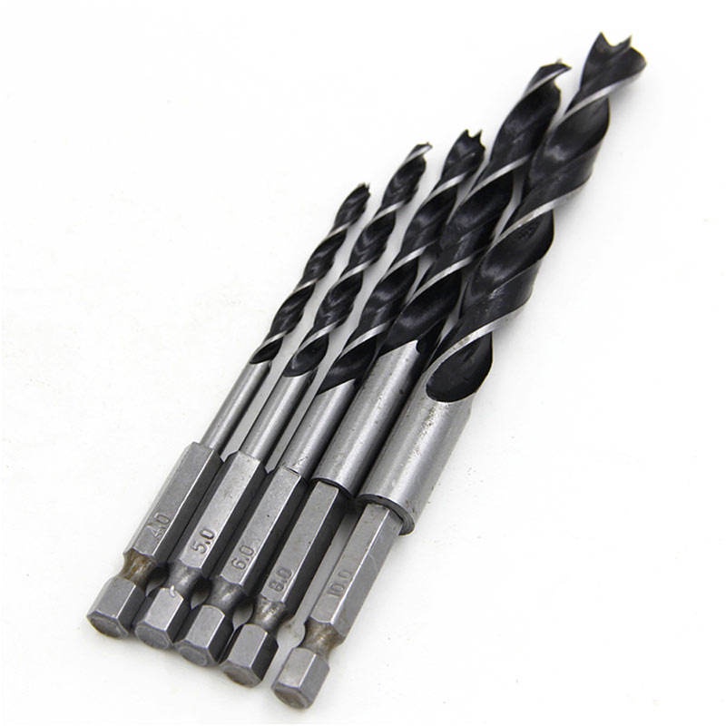 【susumy】六角柄木工鑽 5件套 三尖木工鑽 六角柄木工鑽尾 六角木工鑽頭 三尖鑽頭 六角鑽尾 | 蝦皮購物