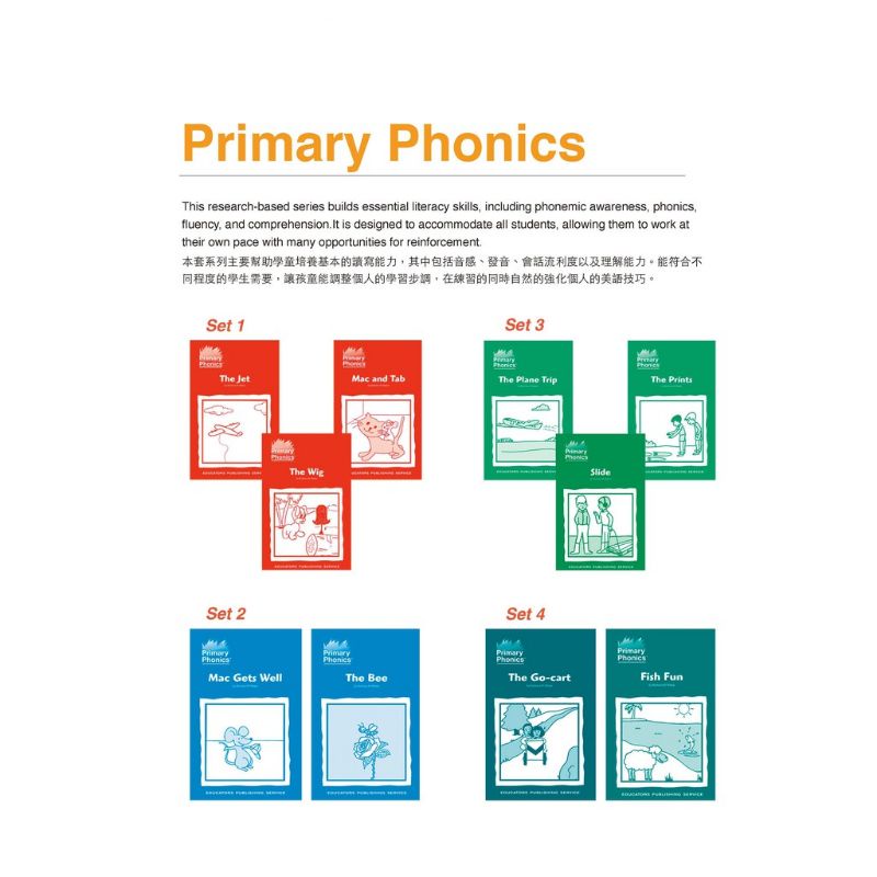 EPS Primary Phonics Set 1 + Set M1（共14本合售）英文發音小書 | 蝦皮購物