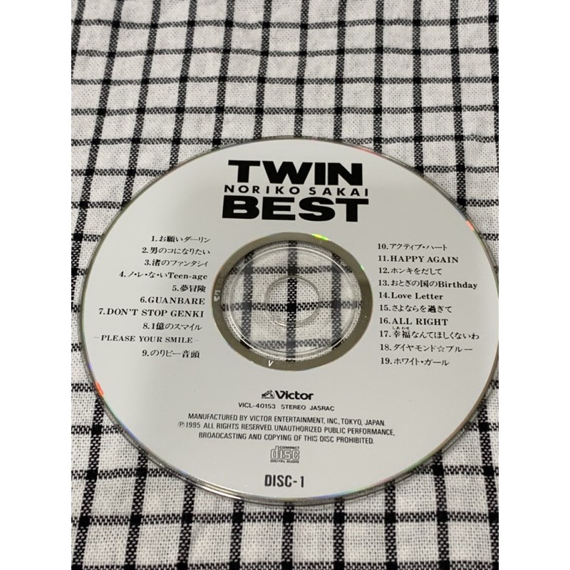 酒井法子 Twin Best 新歌+精選2CD 1995年發行 絕版品出清 正版CD 二手CD | 蝦皮購物