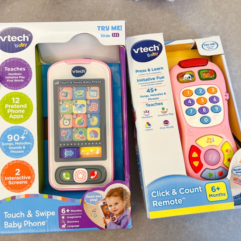 全新現貨 英國 Vtech 【 推薦款】寶寶 兒童 智慧型 手機 電話 玩具 按鍵 遙控器 教育學習 益智 聲光 音樂 | 蝦皮購物