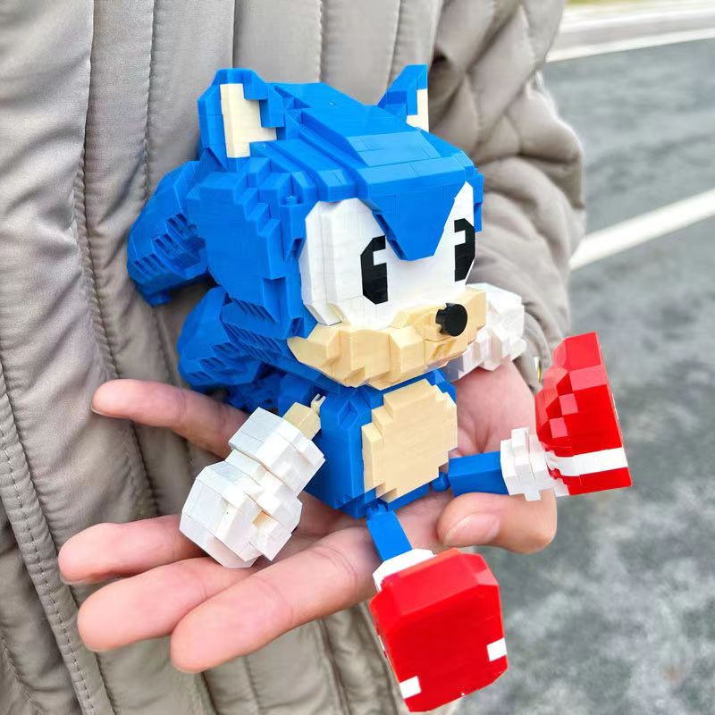 門市現貨 sonic 刺猬 索尼克積木 遊戲角色 音速小子 動畫 模型 DIY 玩具 禮物 桌面 裝飾 | 蝦皮購物