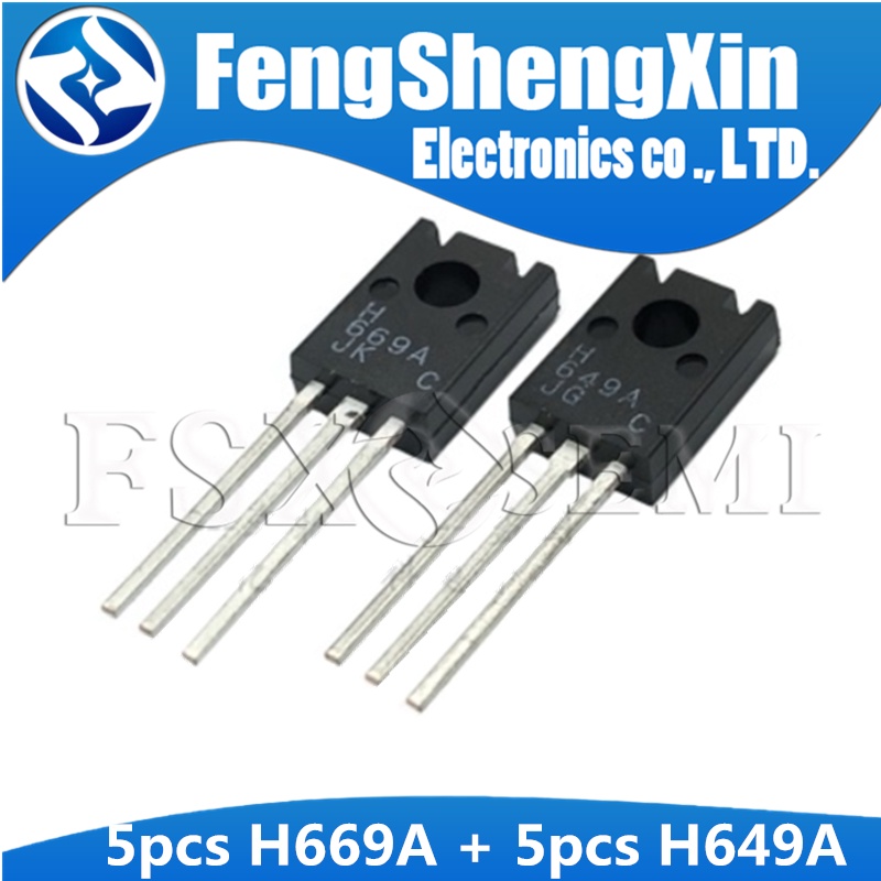 5對 （ 5 個 H669A + 5 個 H649A ） TO-126F 669A 649A 到 126 晶體管 | 蝦皮購物