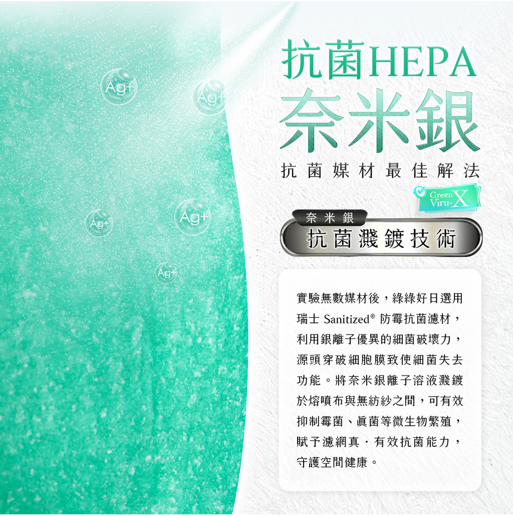 適用Lapo UVC抑菌光負離子LA-01 抗菌HEPA複合顆粒活性碳濾網 綠綠好日 | 蝦皮購物