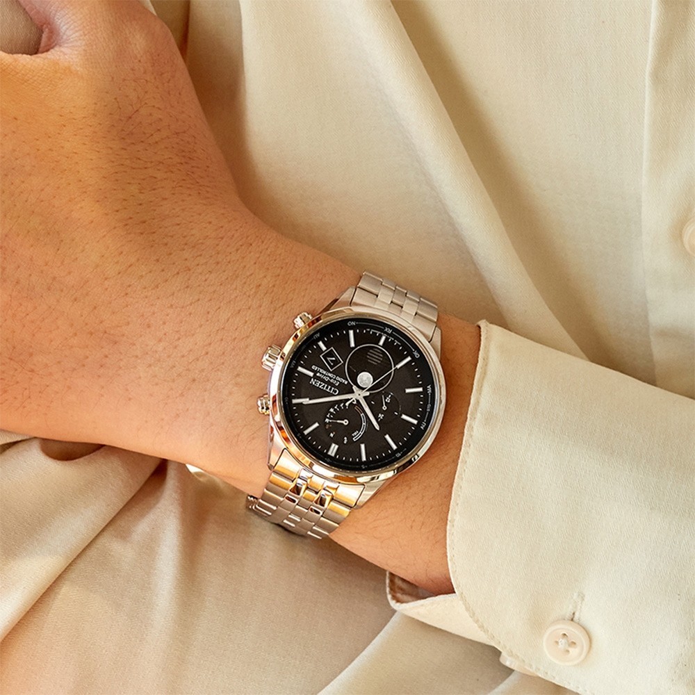 CITIZEN 星辰 光動能 電波萬年曆 月相錶 42MM (BY1035-56L／BY1030-50E) | 蝦皮購物