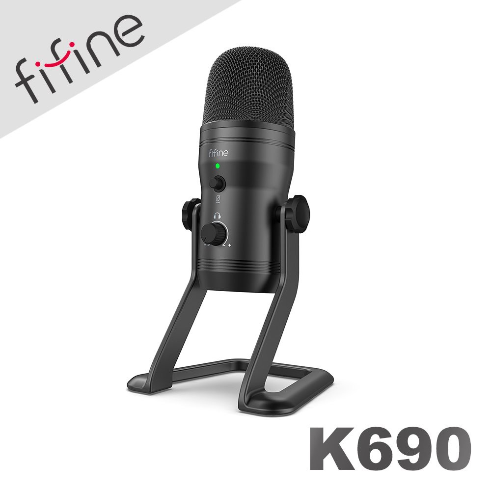 新竹立聲 | 有展示機 FIFINE K690 USB 專業級電容式麥克風 | 蝦皮購物