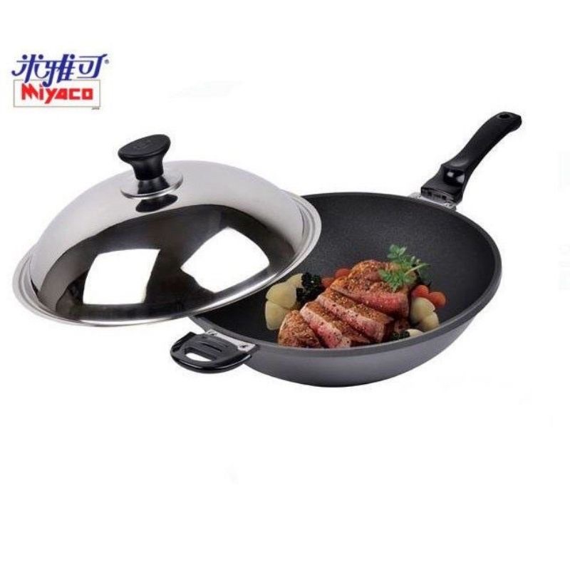 【典藏五金生活百貨】+電子發票【米雅可 Miyaco】 遠紅外線陶瓷不沾炒鍋33/36/39/42cm | 蝦皮購物