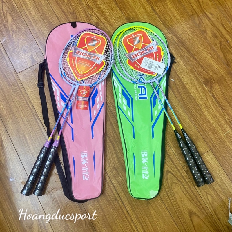 一套 2 個超耐用和美麗的 BOKAI - 112 個羽毛球拍,帶免費球拍盒(真實照片 + 視頻) | 蝦皮購物