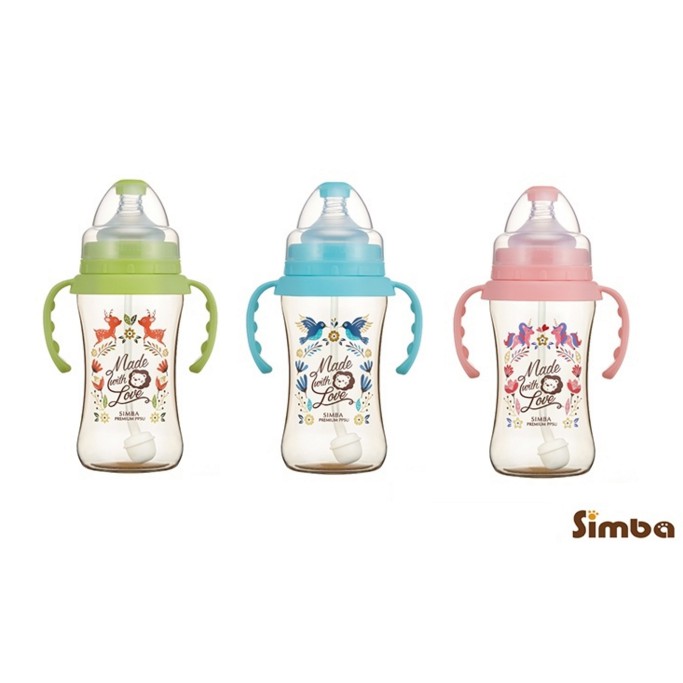 【小獅王辛巴Simba 桃樂絲心願PPSU自動把手寬口雙凹中奶瓶 270ml】 | 蝦皮購物