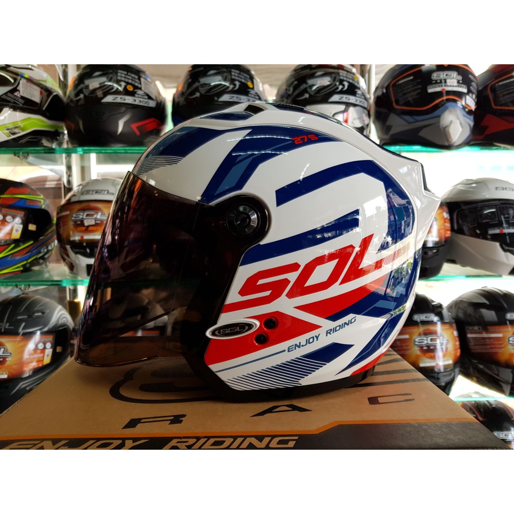 頭等大事 ☛免運│SOL│天際│獨角獸│星艦│素色│通勤族騎士帽│3/4罩│安全帽│27S☛免費代裝藍芽耳機 | 蝦皮購物