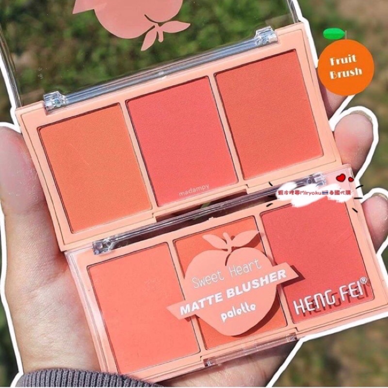 （現貨）泰國🇹🇭Heng Fei 超美蜜桃三色腮紅/全場需滿200才有出貨 | 蝦皮購物