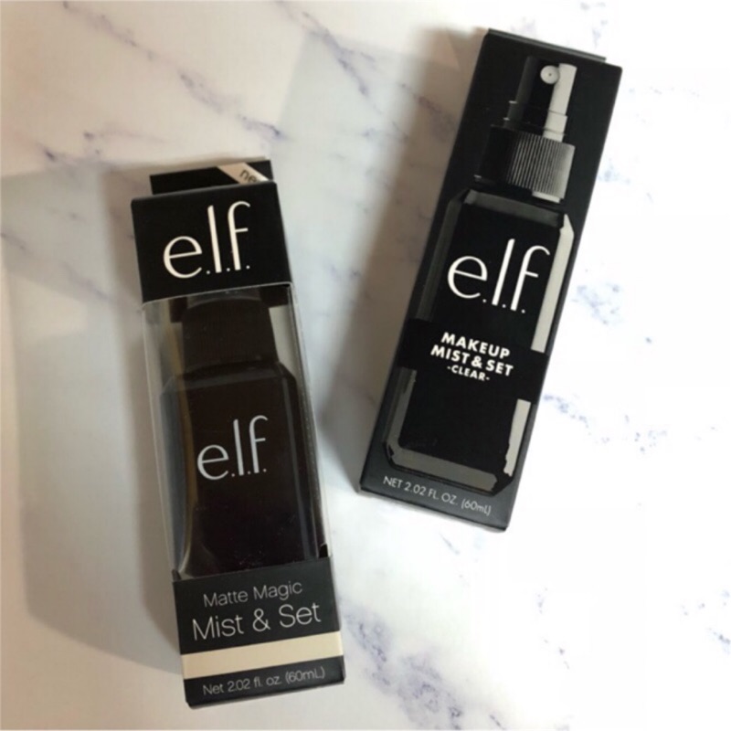 現貨全新 ELF elf 定妝噴霧 清透感 霧面感 光澤款 60ml Makeup mist&set clear | 蝦皮購物