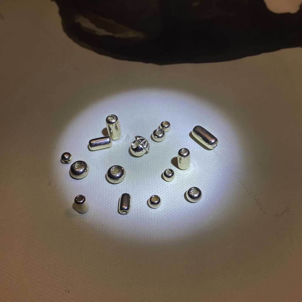 Goro's高橋吾郎 配件螺紋實心圓柱型銀珠子 管桶珠 圓珠925銀珠 DIY銀 | 蝦皮購物